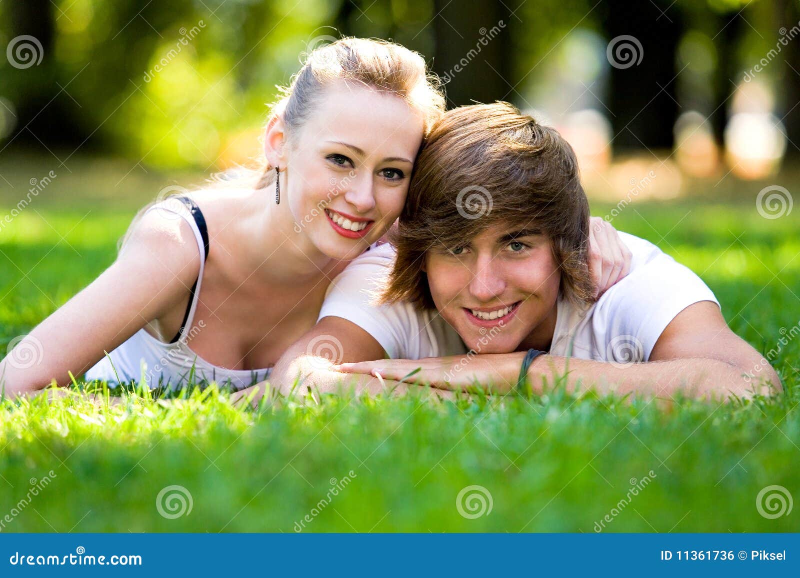 Young couple smiling stock photo. Image of caucasian - 11361736