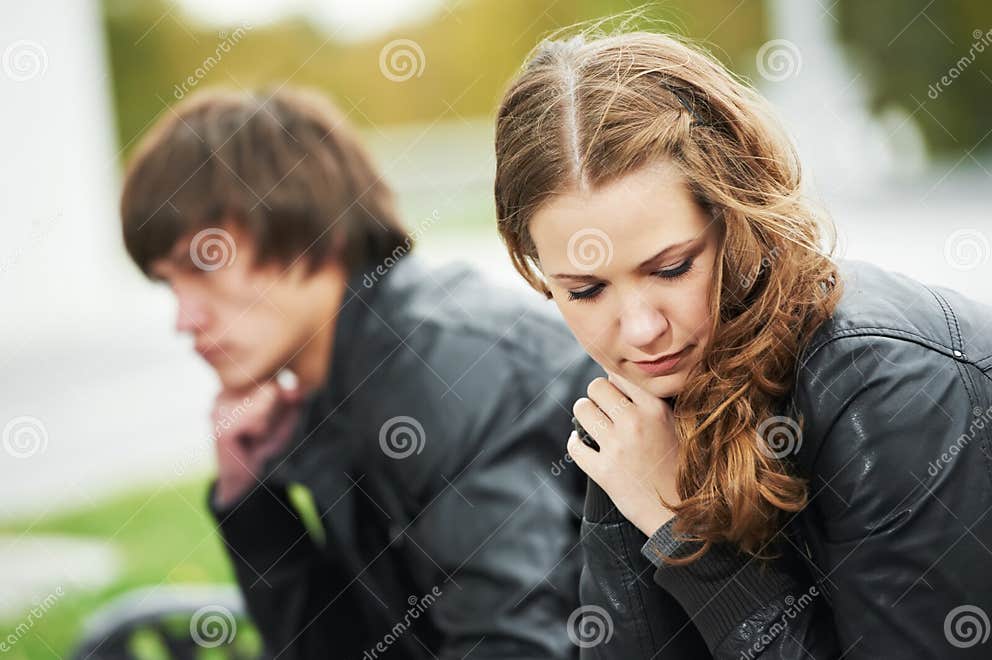Young Couple in Stress Relationship Stock Photo - Image of negative ...