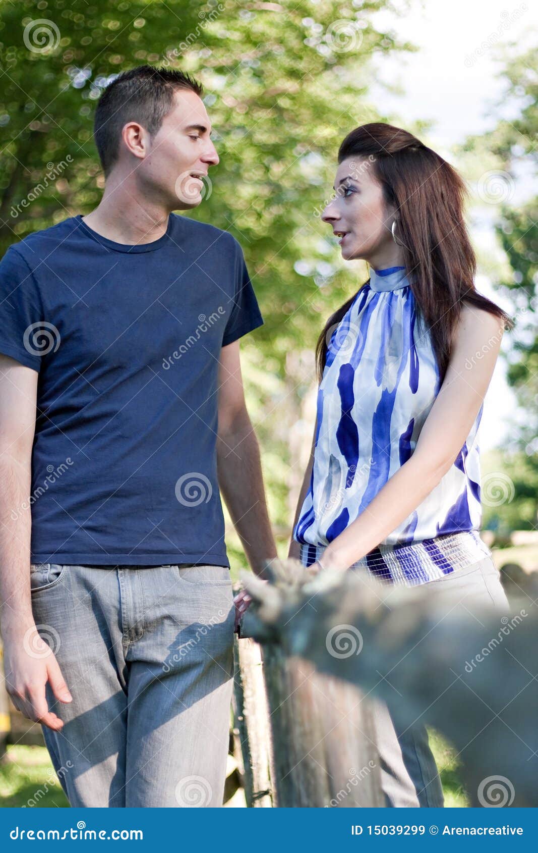 Young Couple Talking stock image. Image of partners, married - 15039299