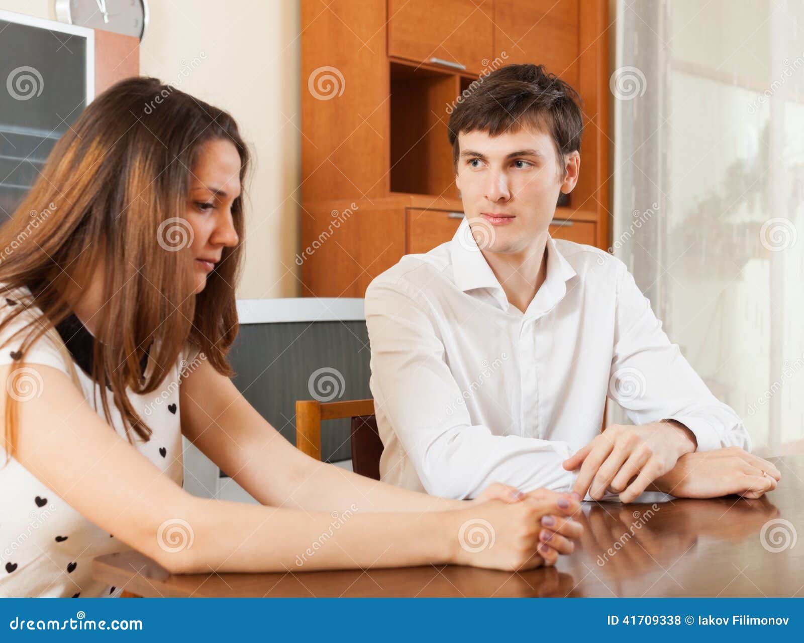 Young couple talking stock photo. Image of easy, talk - 41709338