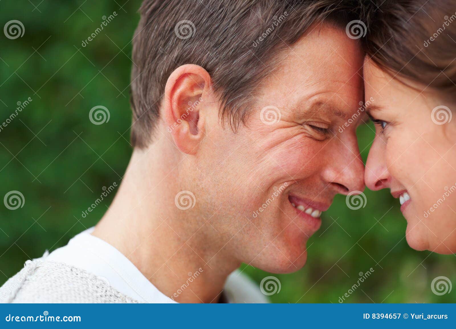 Young Couple with Their Face Close To Each Other Stock Image - Image of ...