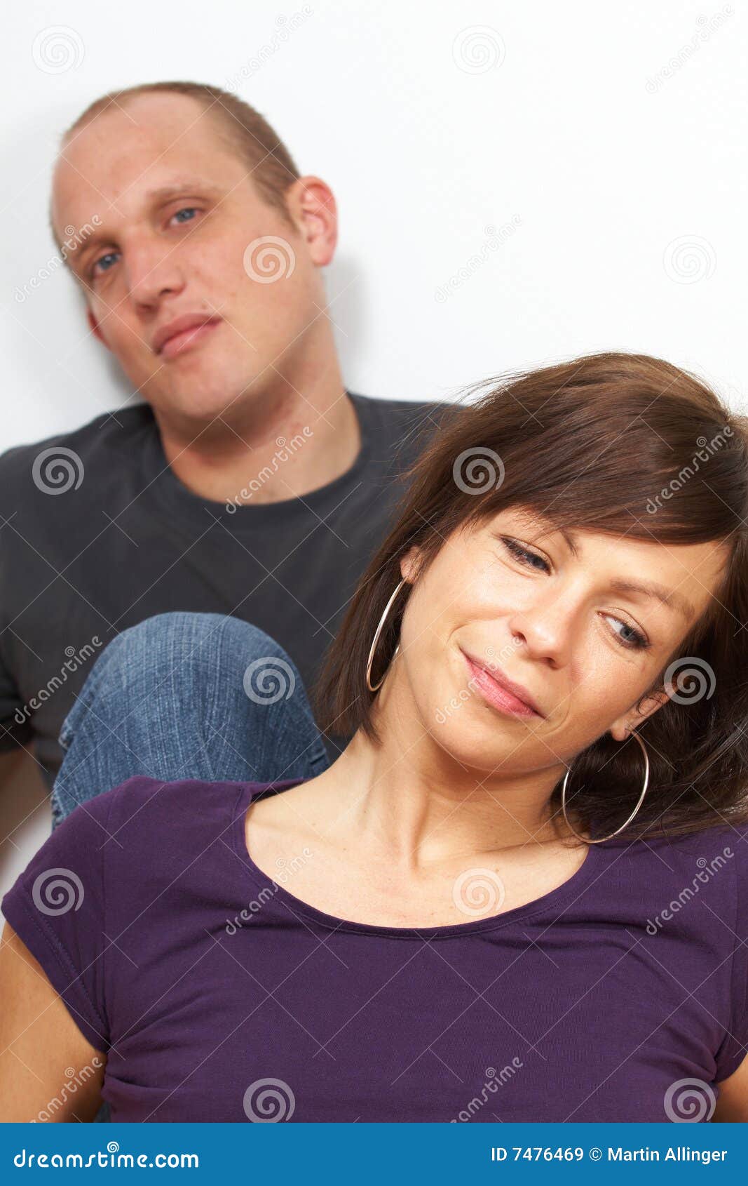 Young couple thinking stock image. Image of looking, laugh - 7476469