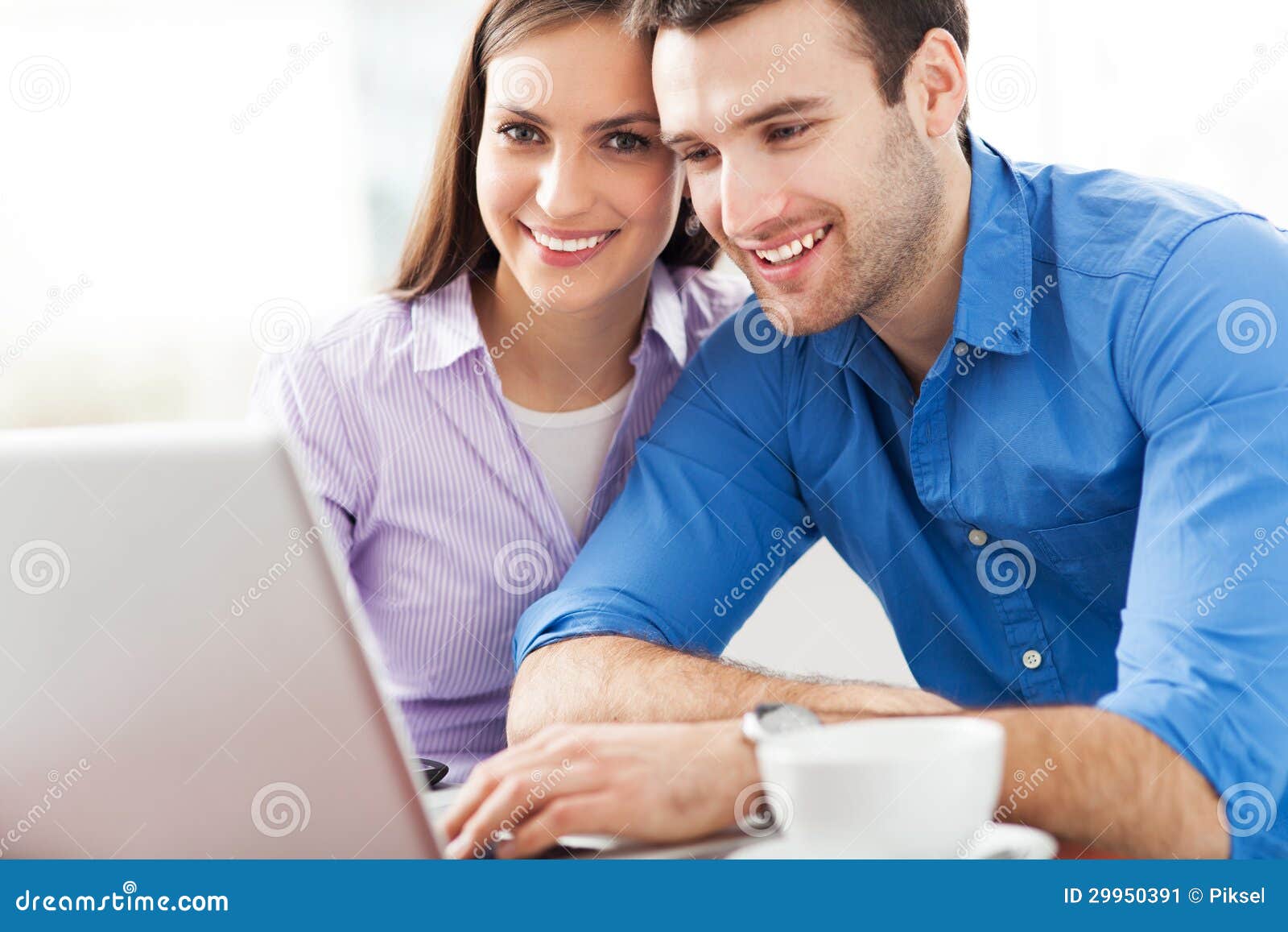 Young people with laptop stock image. Image of male, laptop - 29950391