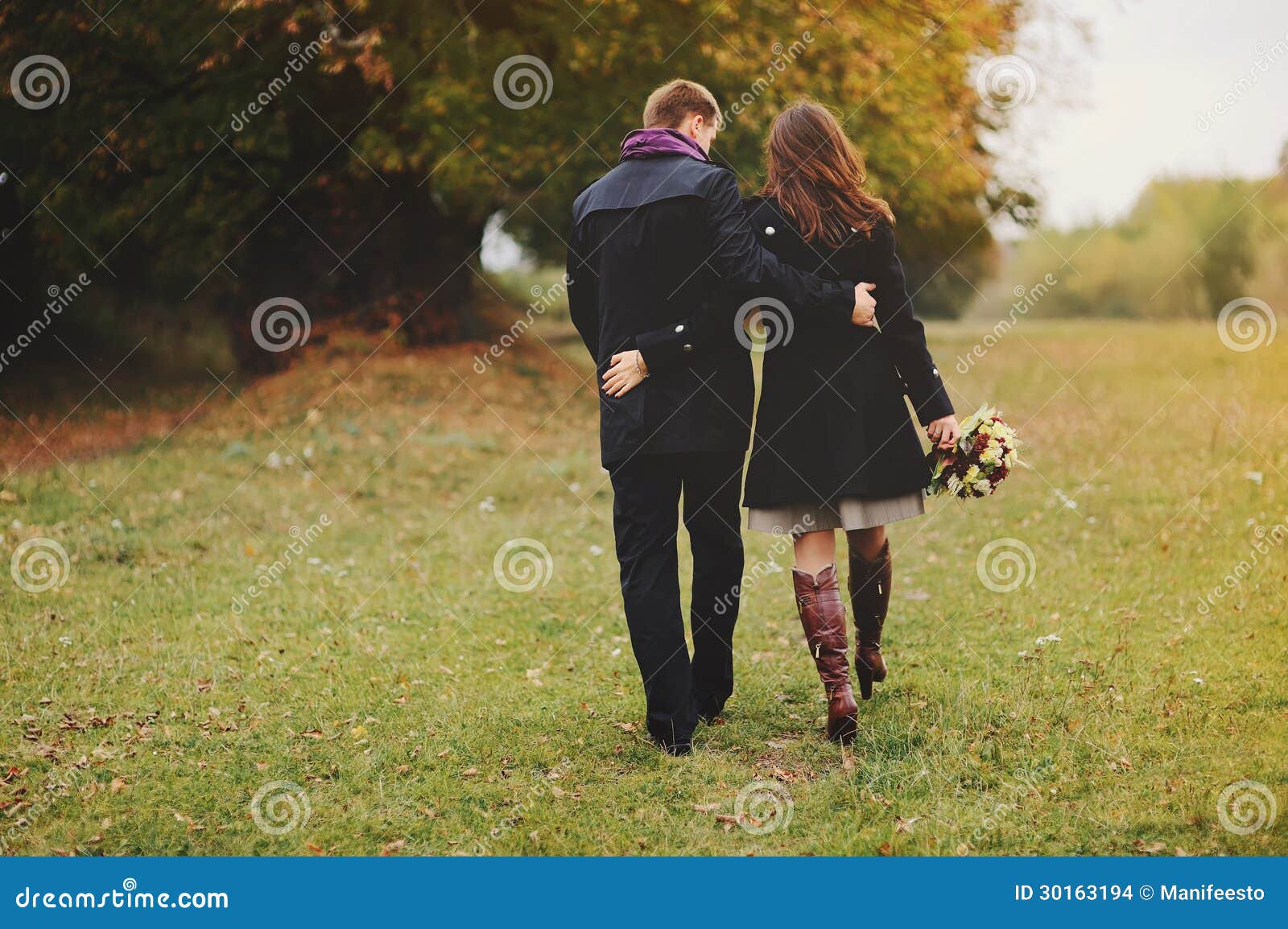 Young couple walking away stock photo. Image of desire - 30163194