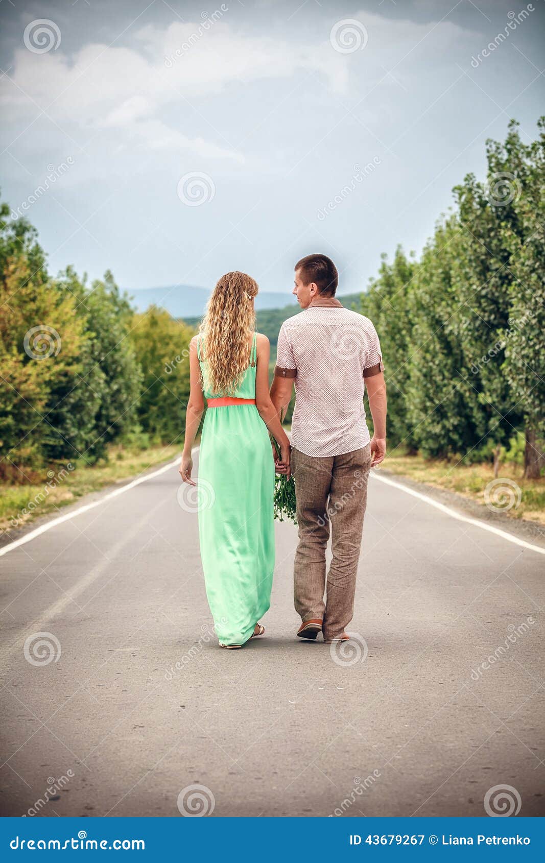 Young Couple Walking In Street Stock Image Image Of Dating People