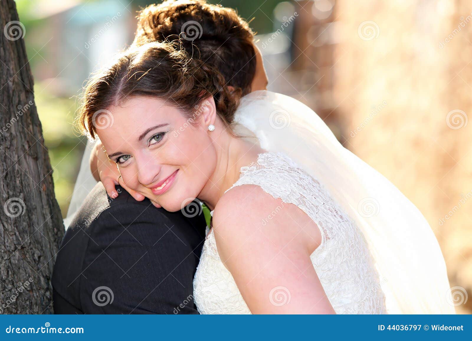 Young Couple after Wedding in a Hug Stock Image - Image of couple ...