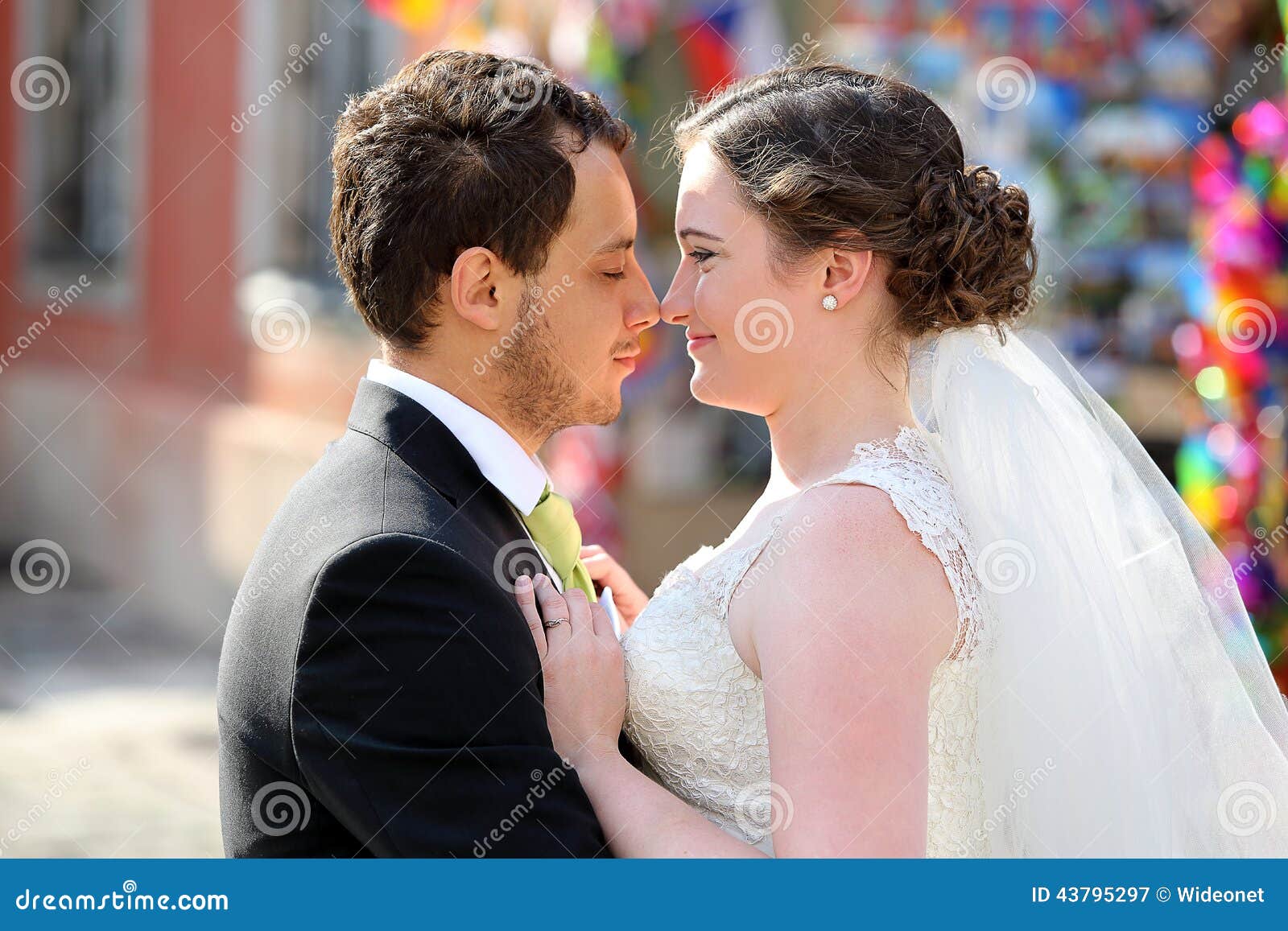 Young Couple after Wedding in a Hug Stock Image - Image of female ...
