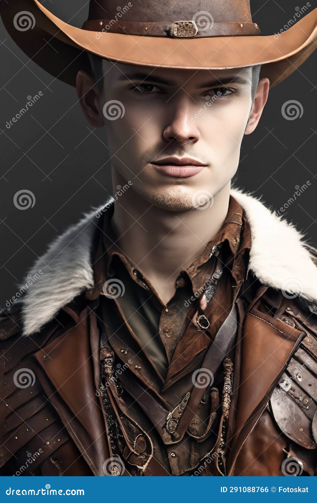 Young Cowboy AI Generated stock illustration. Illustration of decorated ...