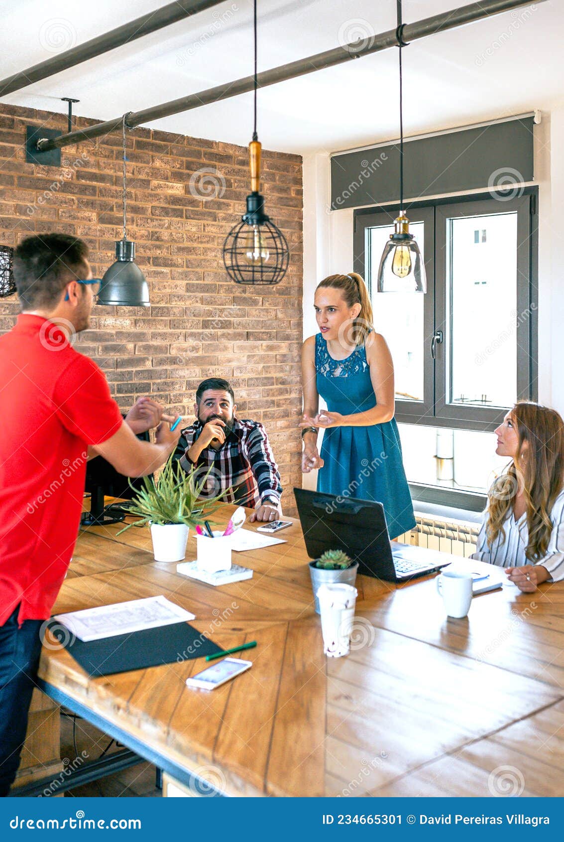 Coworkers Arguing in the Office Stock Image - Image of businessman ...