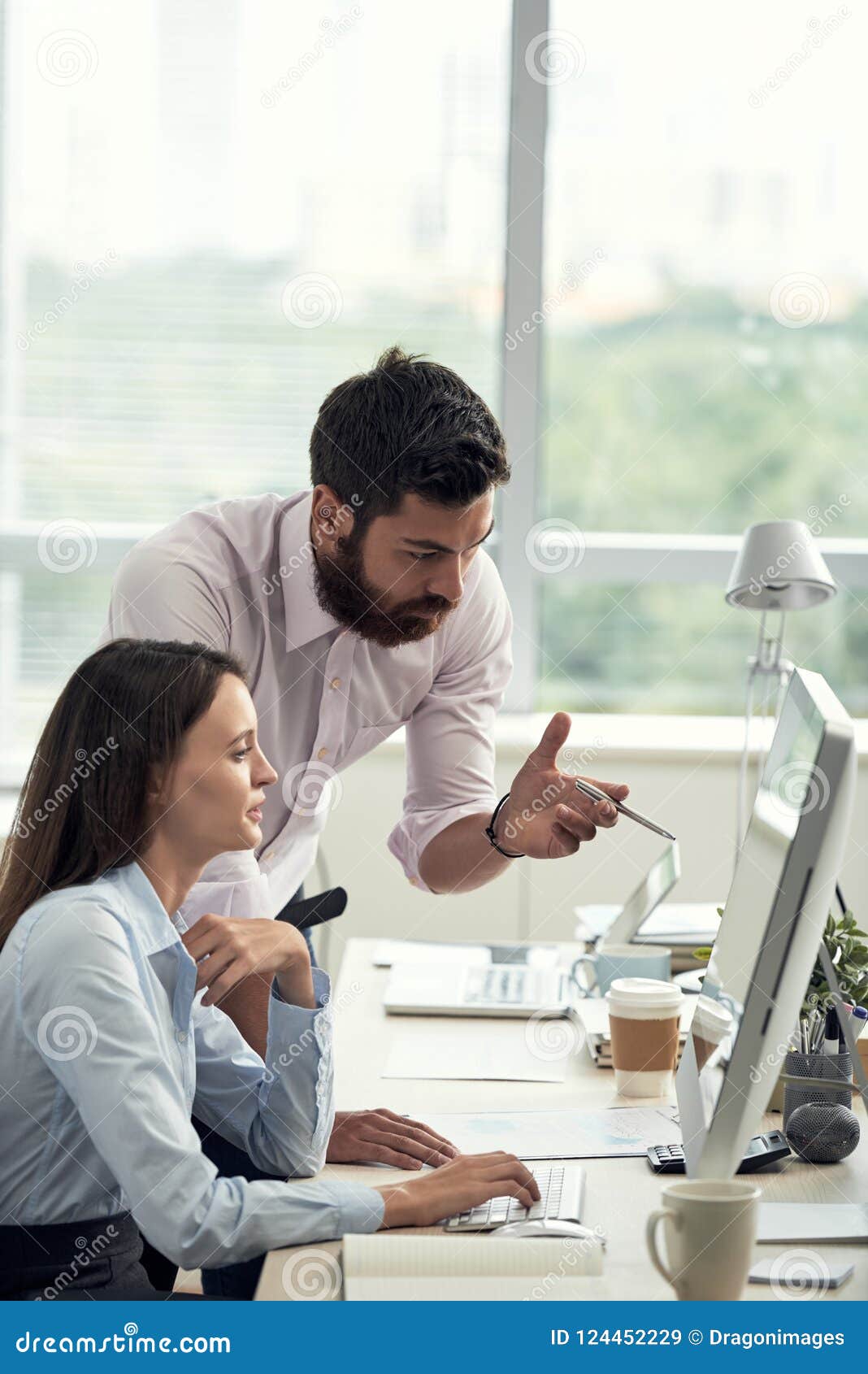 Business People Discussing Work Stock Image - Image of professional ...