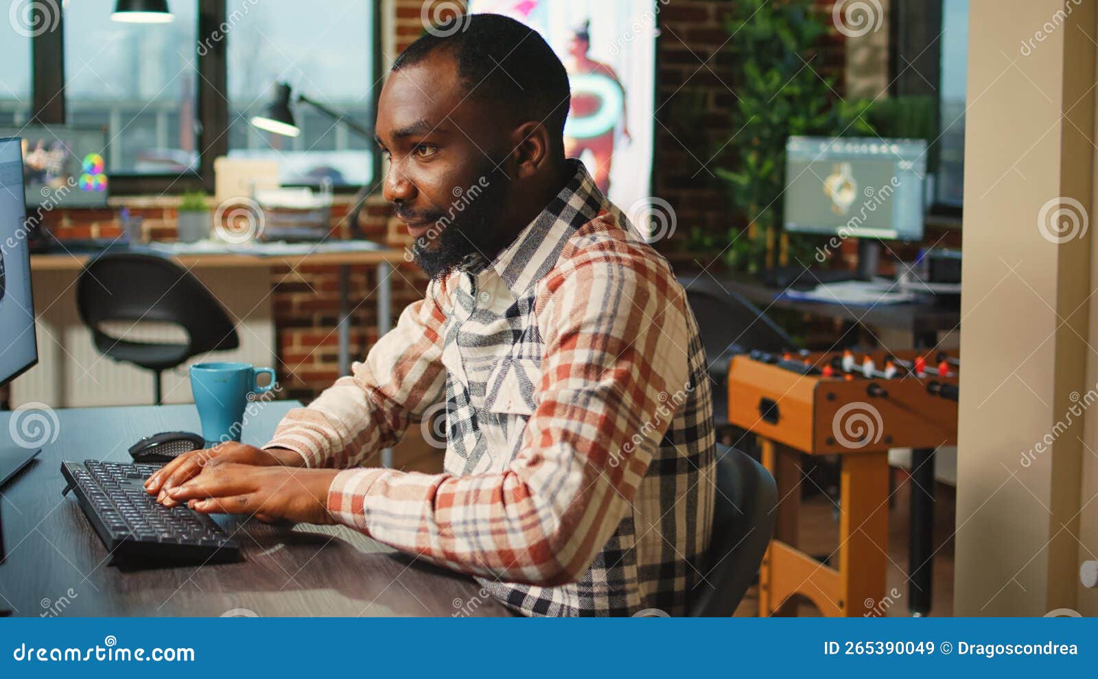 Creative UX Developer And UI Designer Brainstorming Session With Color ...