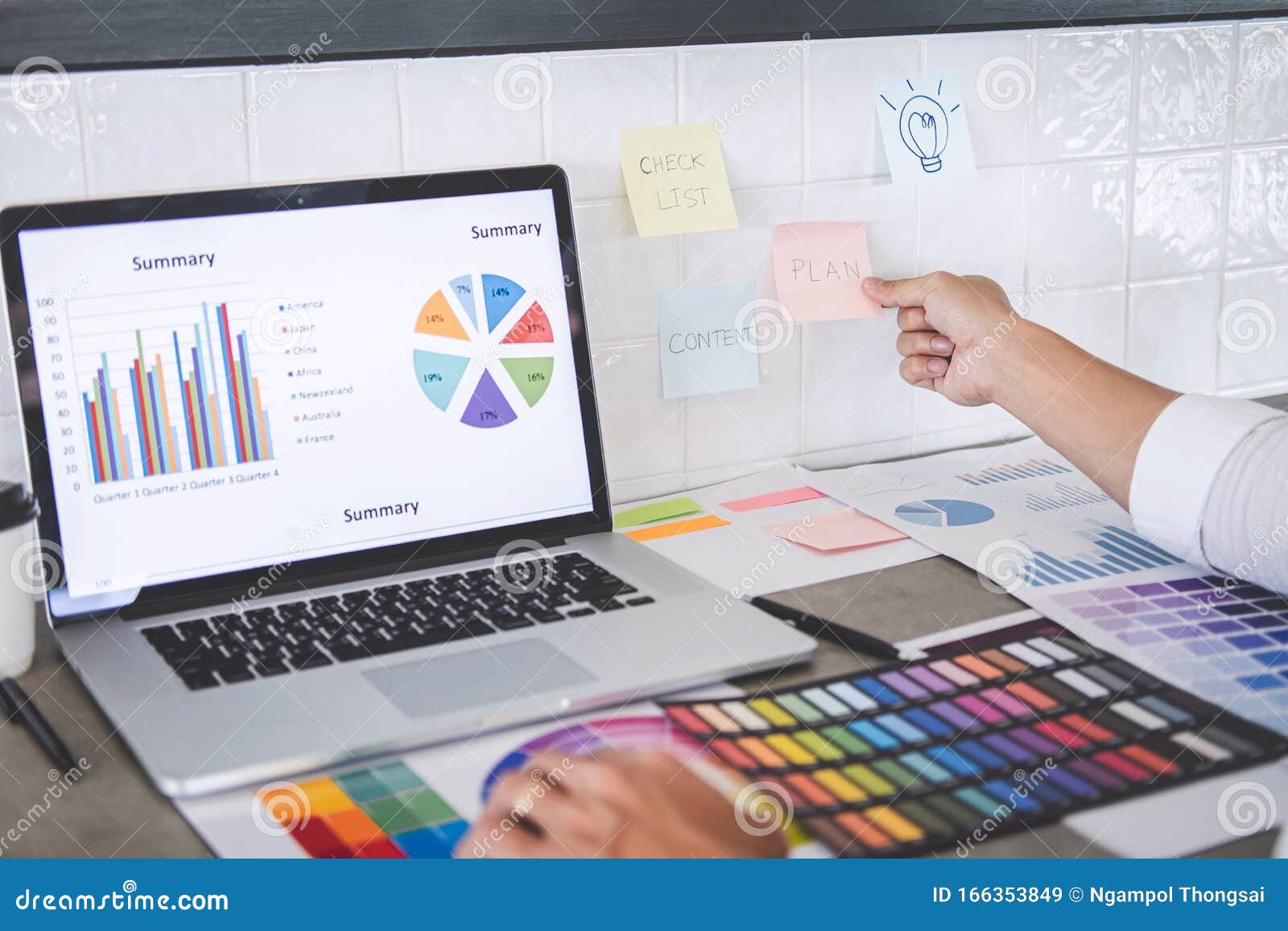 Young Creative Graphic Designer Working on Project Architectural ...