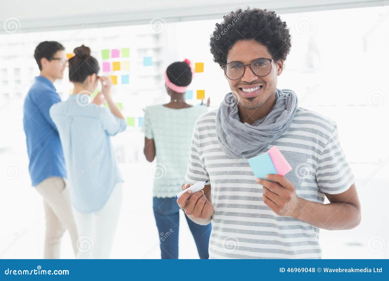 Young Creative Man Smiling at Camera Stock Photo - Image of career ...