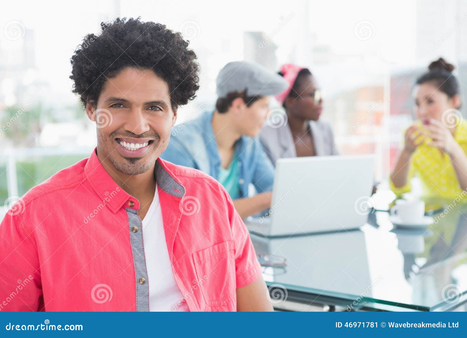 Young Creative Man Smiling at Camera Stock Image - Image of attractive ...