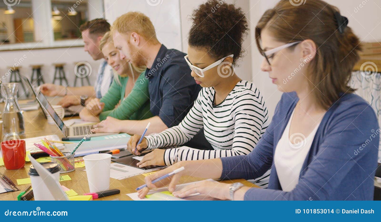 People Working Individually in Office Stock Photo - Image of employees ...