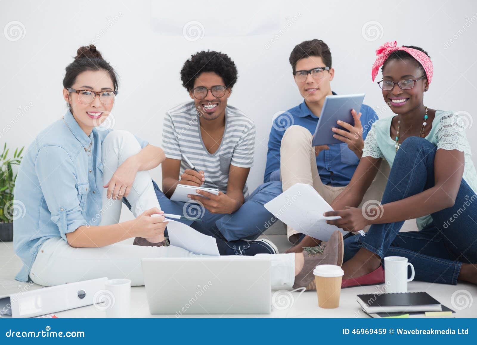 Young Creative Team Brainstorming Together Stock Image - Image of ...