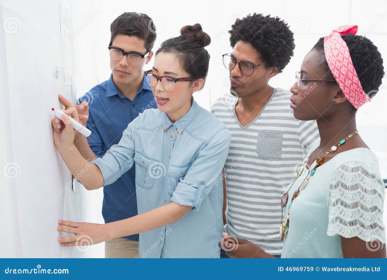 Young Creative Team Brainstorming Together Stock Image - Image of ...