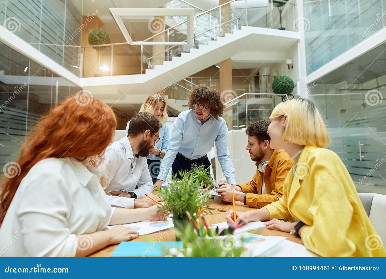Hard Working Team of Designers in the Office Stock Image - Image of ...