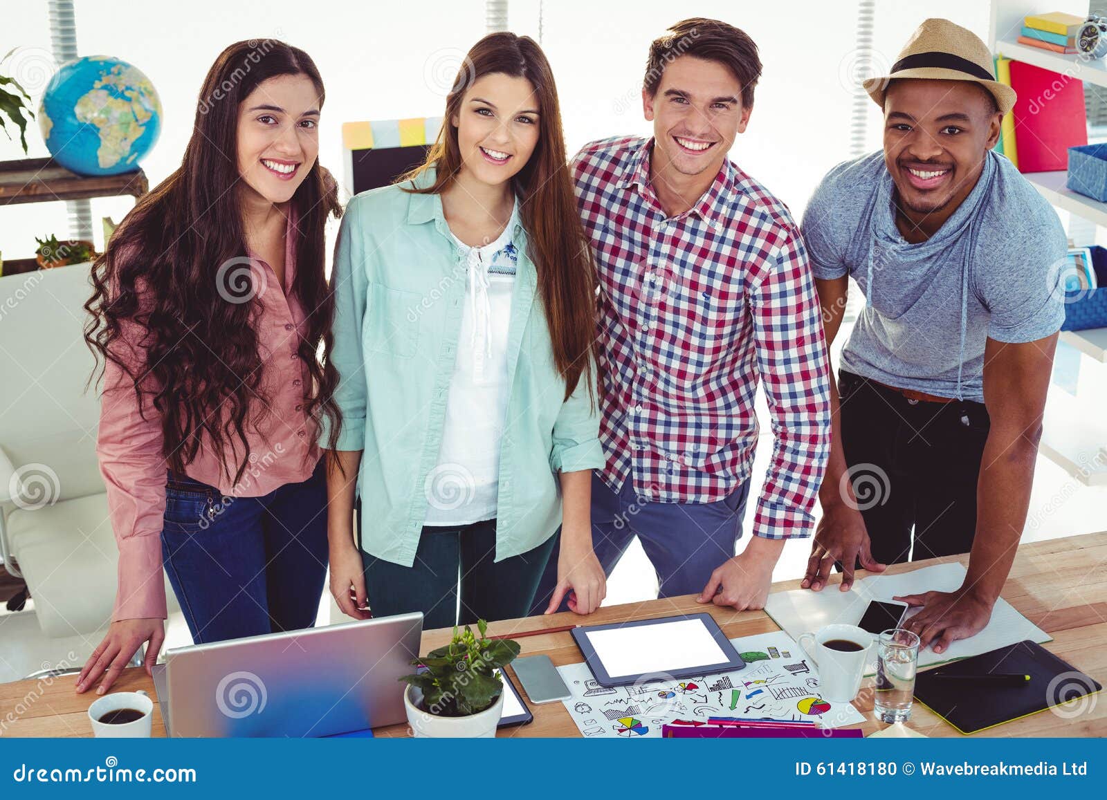 Young Creative Team Working Together Stock Photo - Image of adult ...