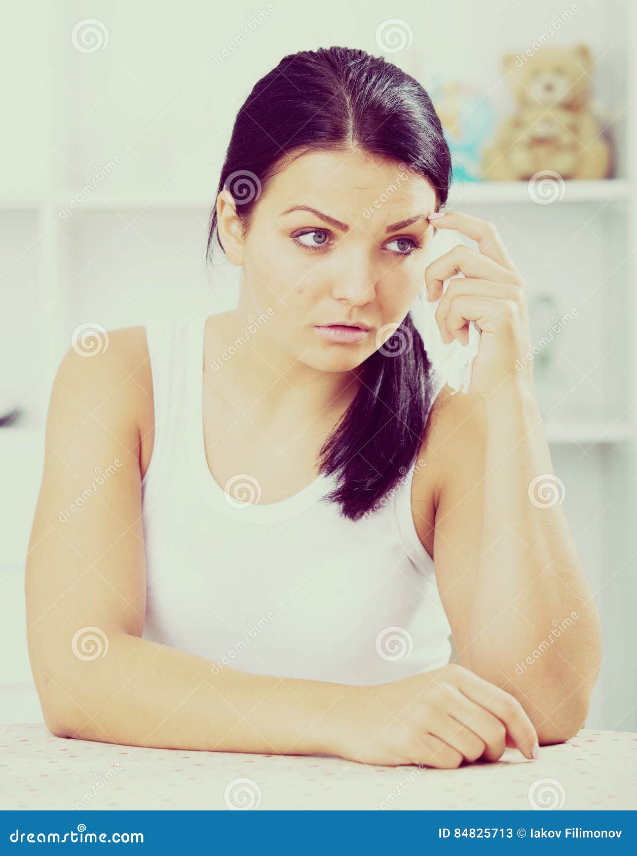 Young crying woman stock image. Image of grief, ethnicity - 84825713