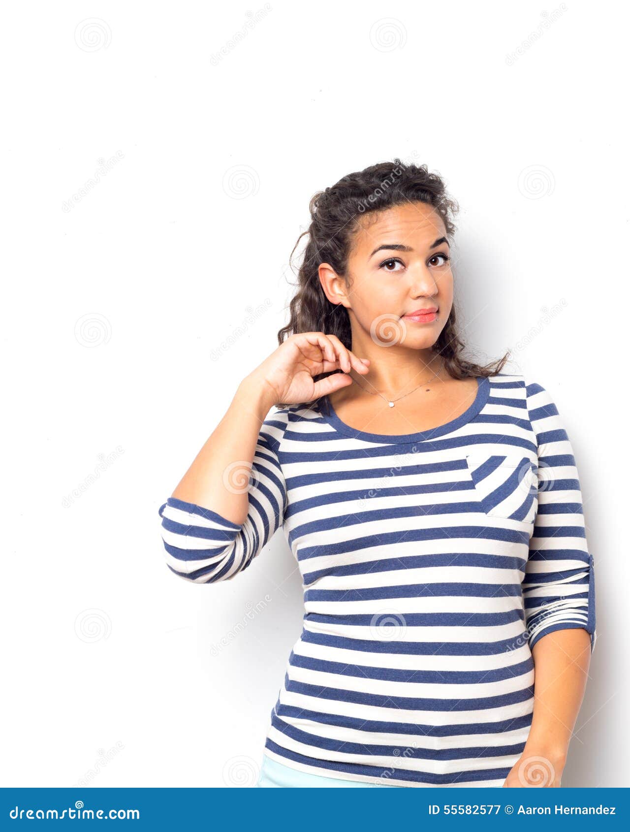 Young Cute Female with Fun Summer Look Stock Image - Image of diversity ...