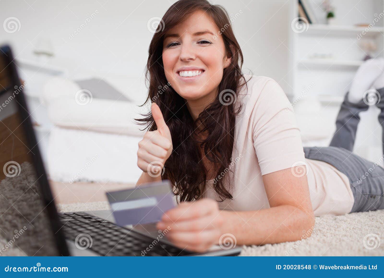 Young Cute Woman Making a Payment Stock Photo - Image of person, model ...