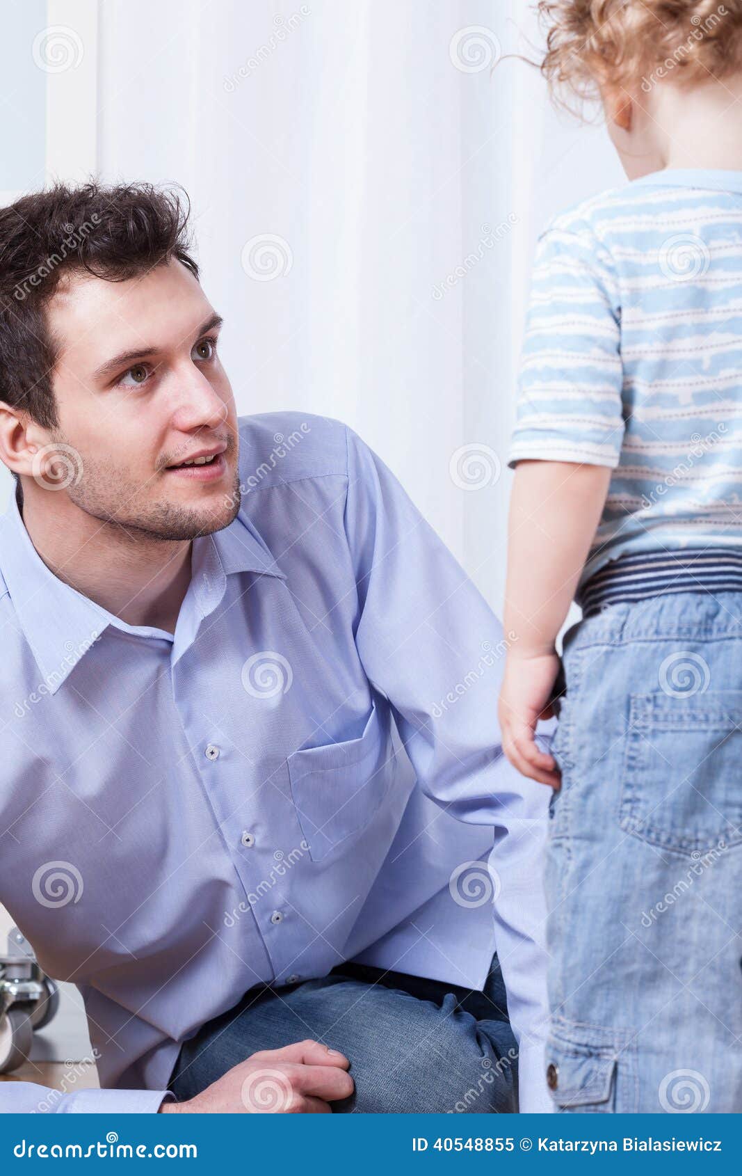 Young dad and son stock image. Image of playing, small - 40548855