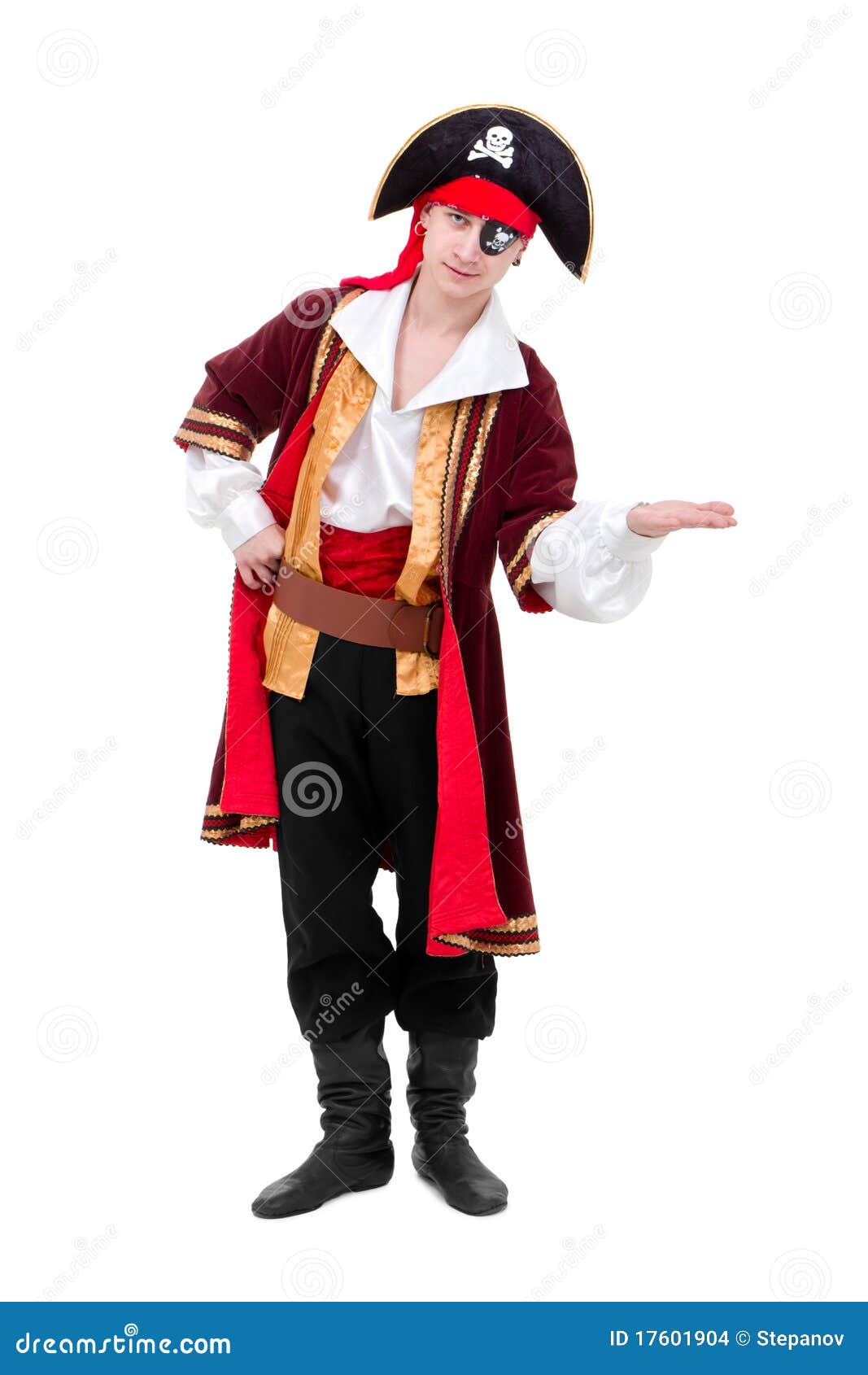 Young Dancer Dressed As Pirate Seated Standing Stock Photo - Image of ...