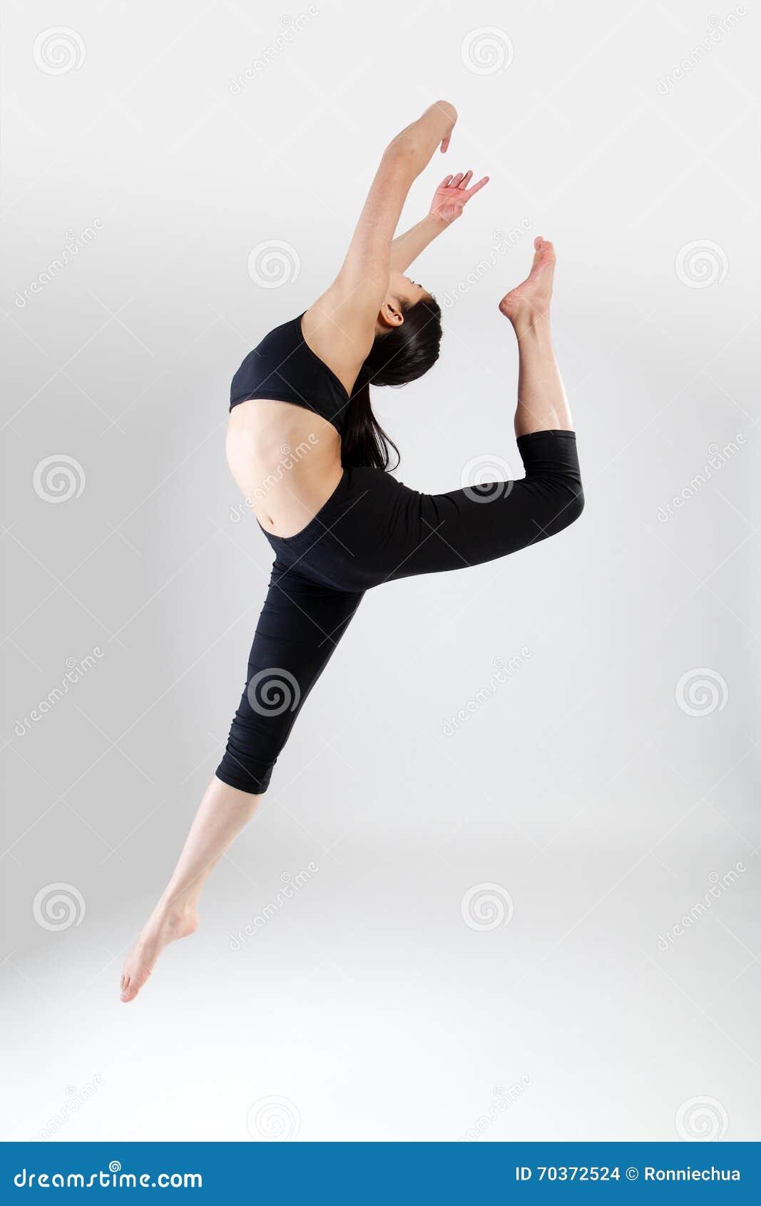 Young Dancer Performing a Ring Jump Stock Photo - Image of agility ...