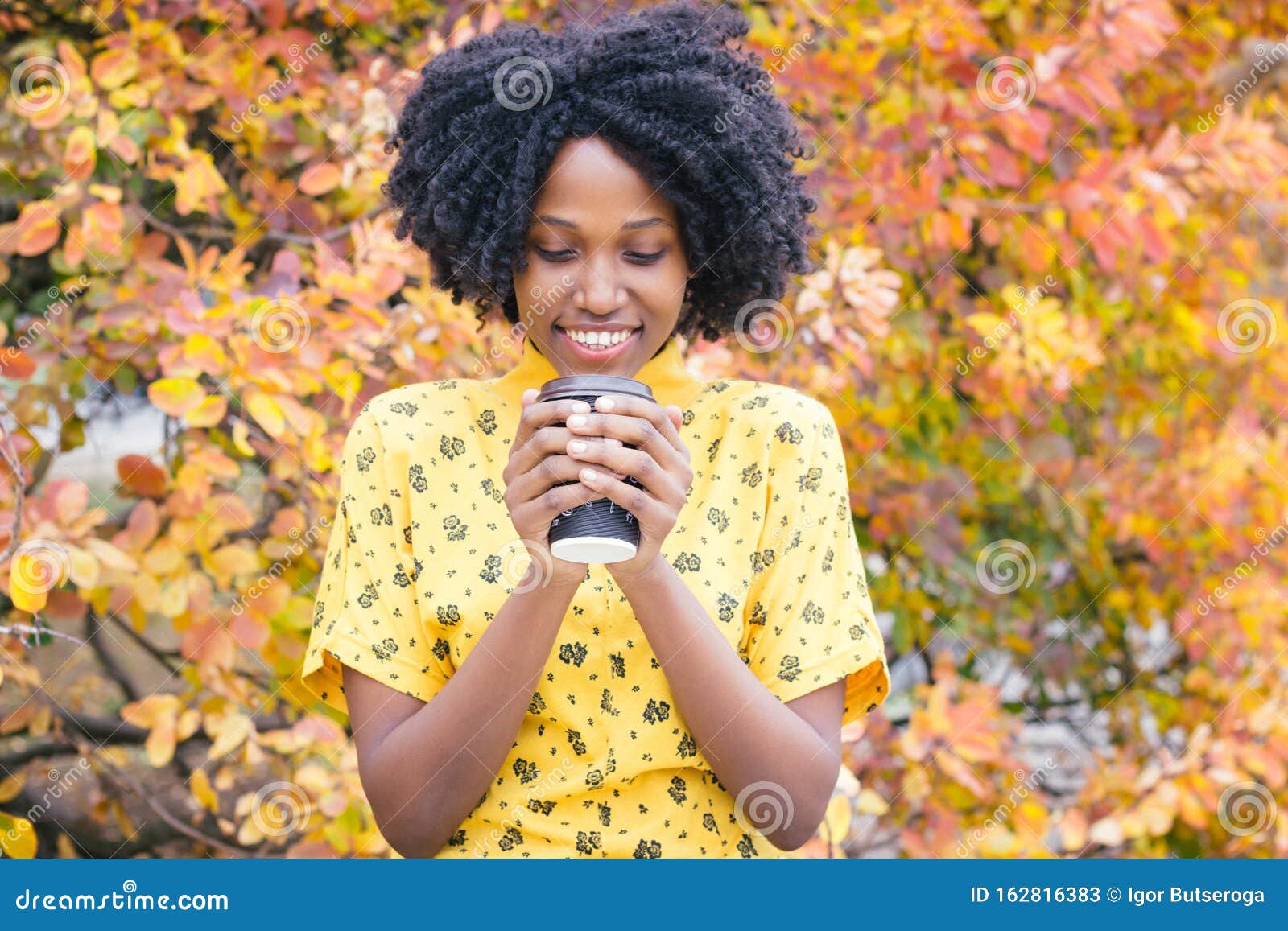 Young Dark Skinned Woman Dressed In Casual Clothes Stock Image Image