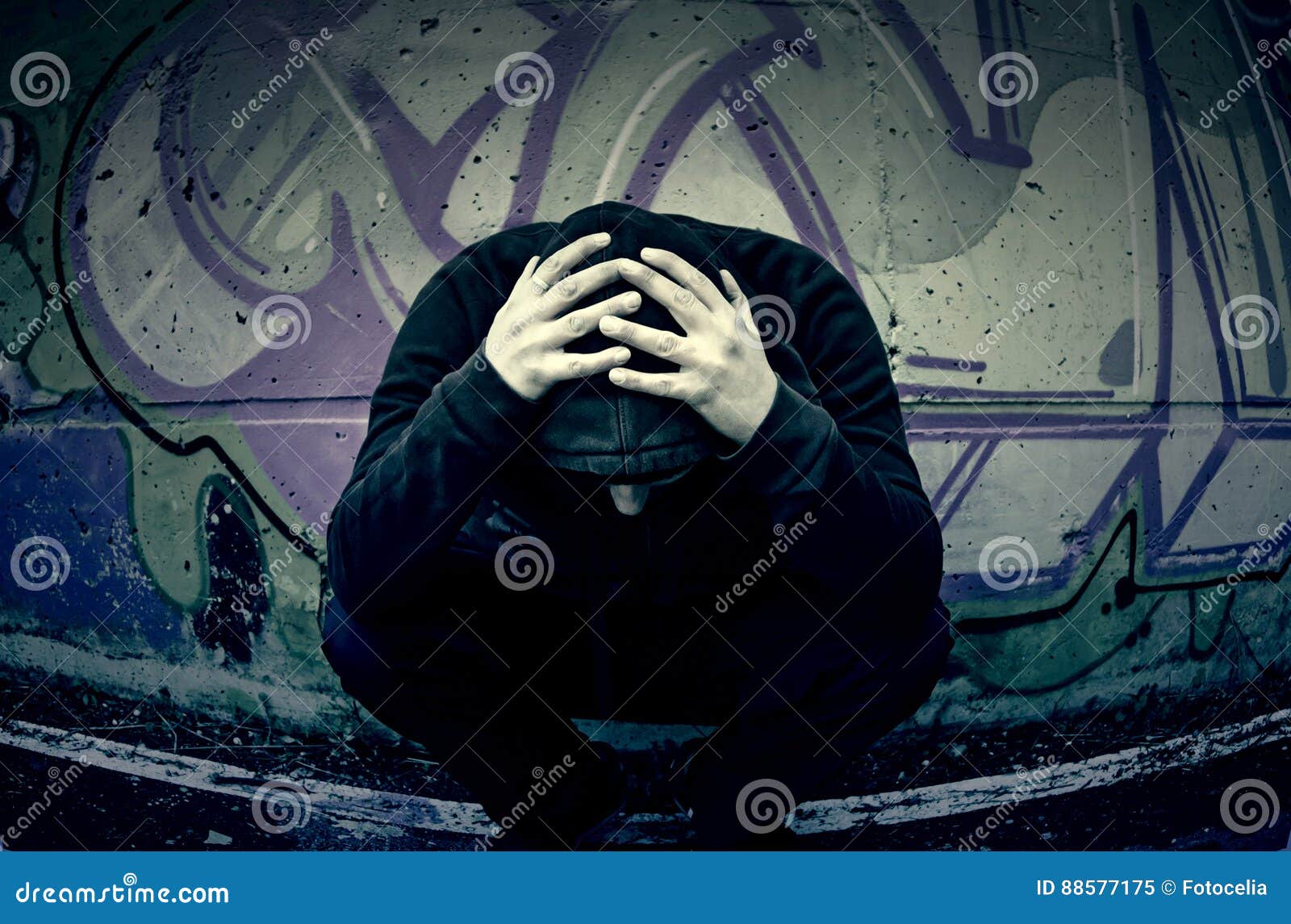 Young dejected street stock image. Image of lifestyle - 88577175