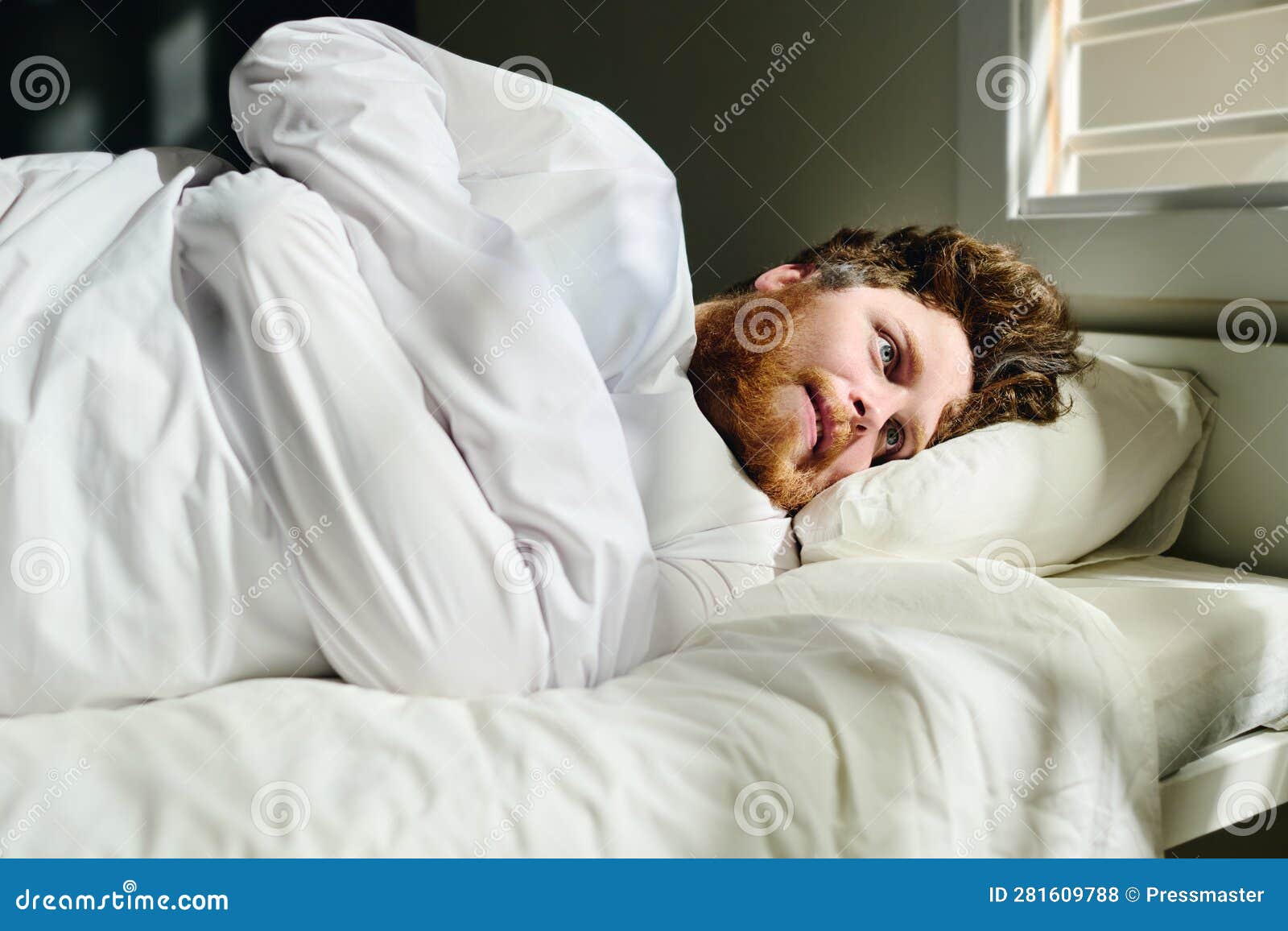 Young Deranged Man in Straitjacket Suffering from Panic Attack or Psychosis Stock Photo - Image ...