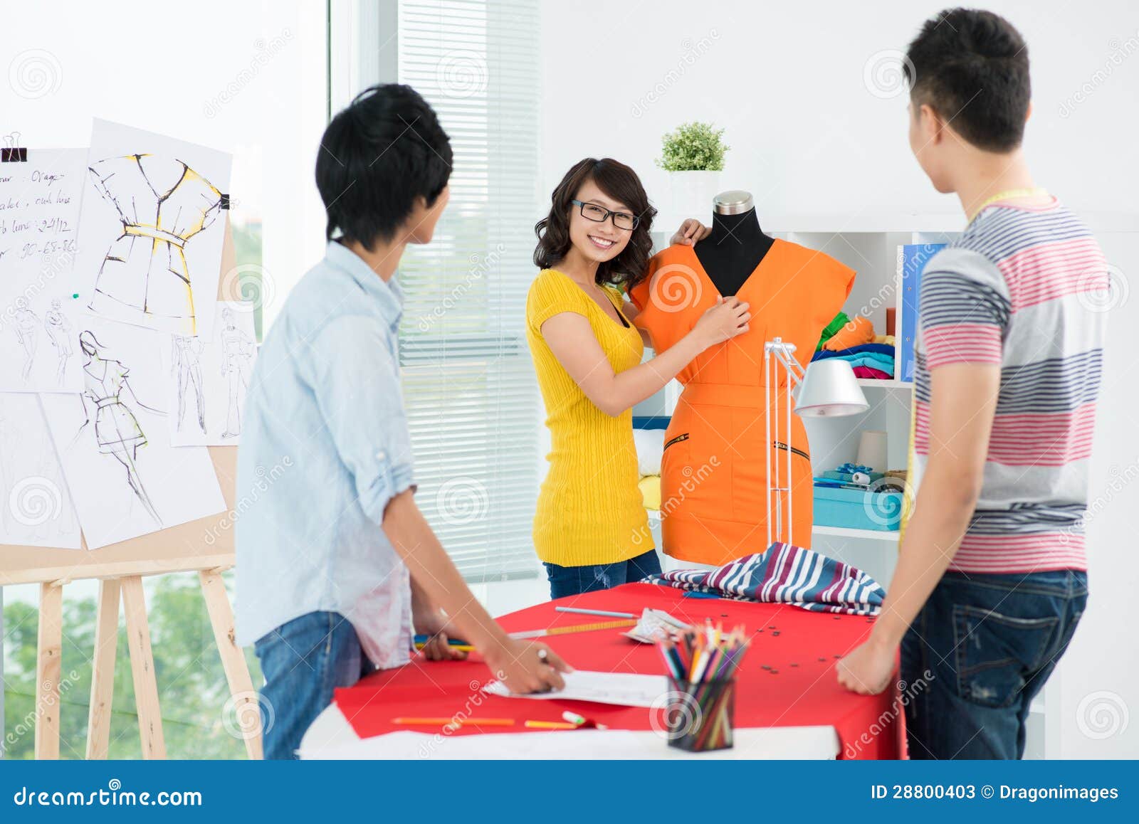 Young designers stock image. Image of asian, glasses - 28800403