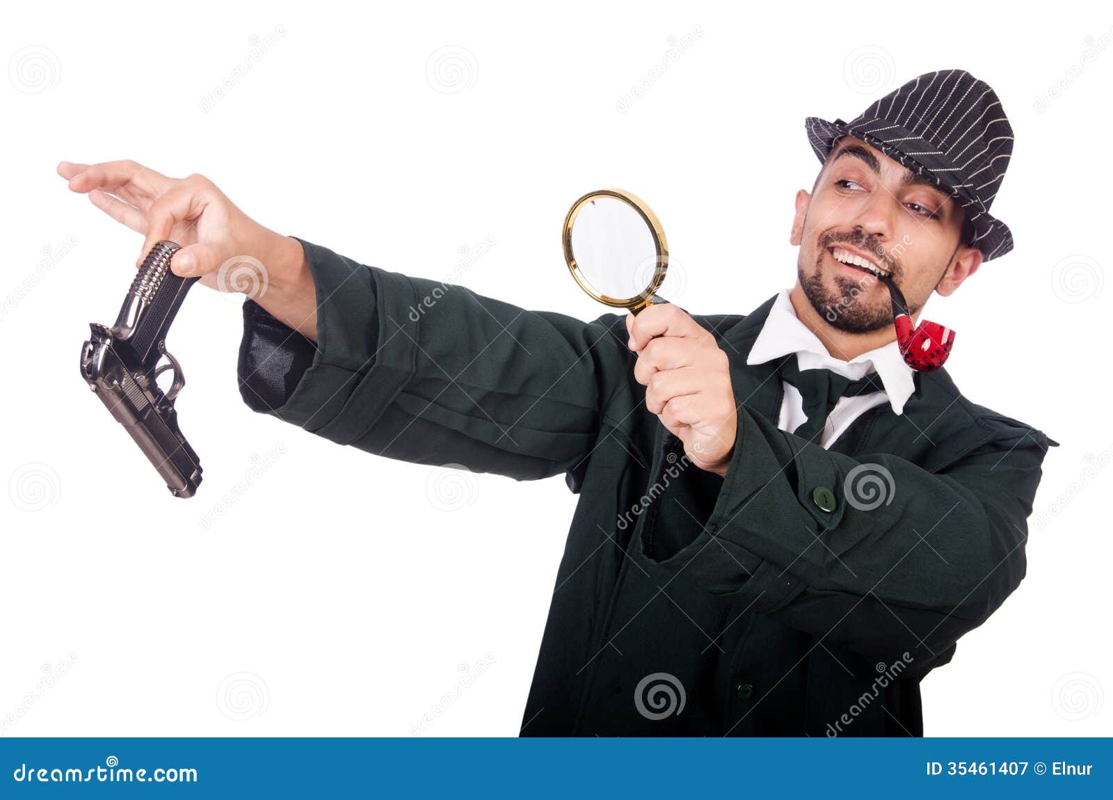 Young detective stock image. Image of inspector, portrait - 35461407