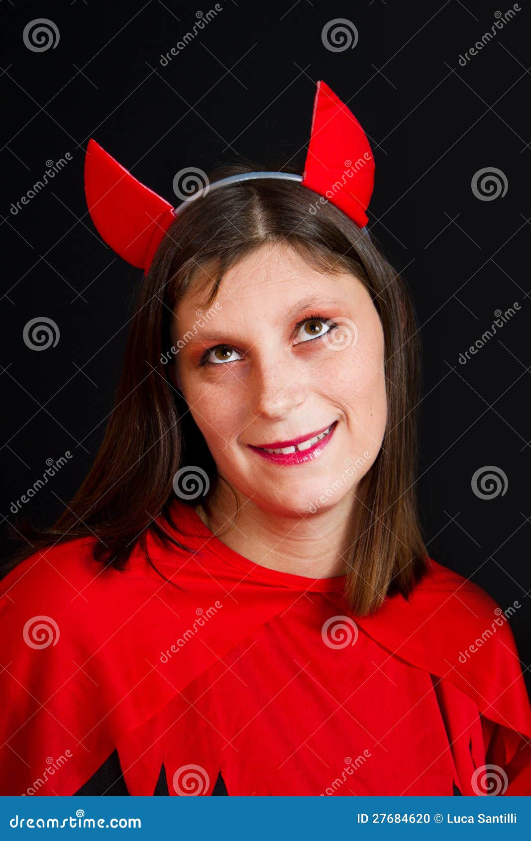 Young devil woman stock photo. Image of party, inferno - 27684620