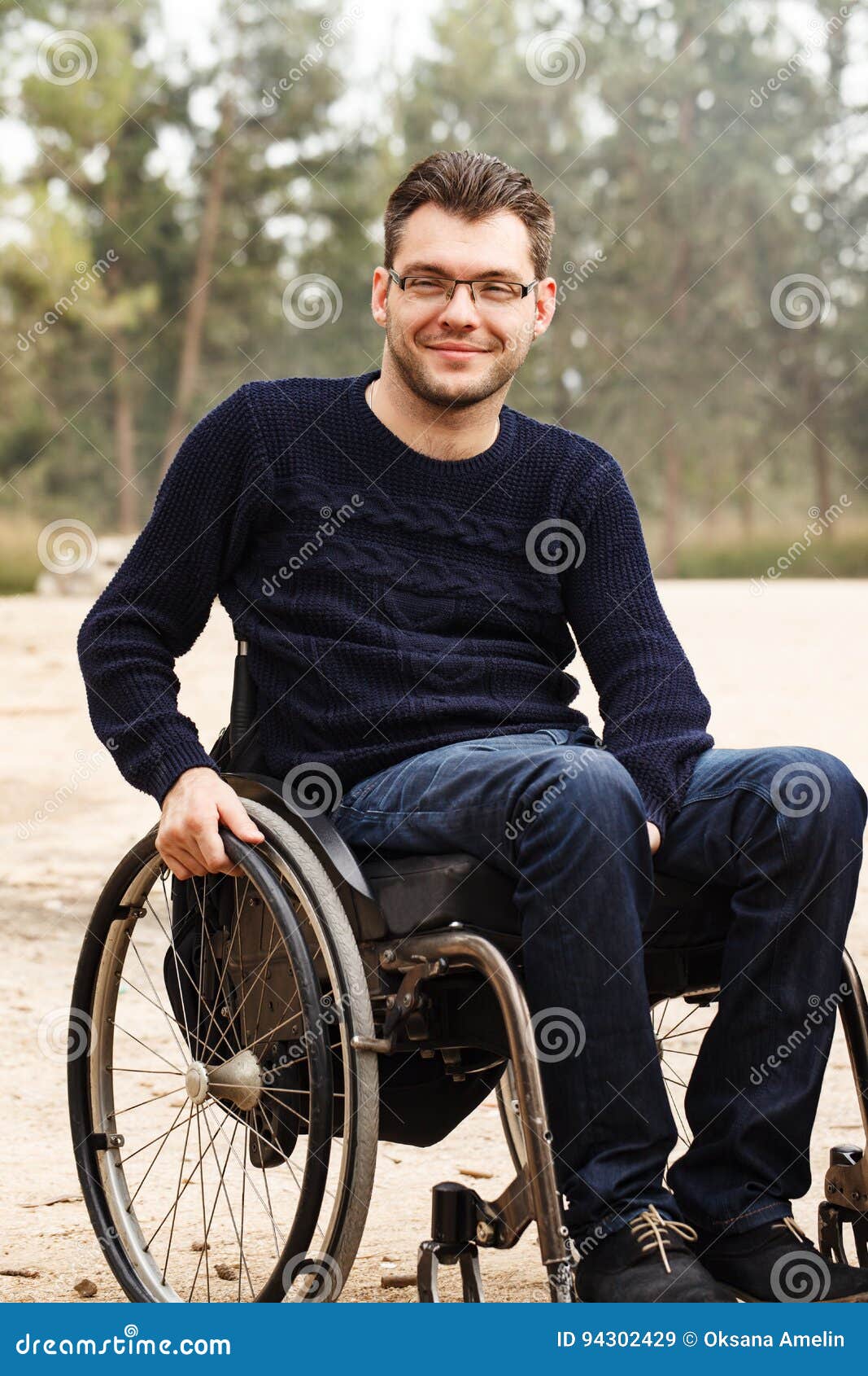Young disabled man. stock image. Image of mobility, ideas - 94302429