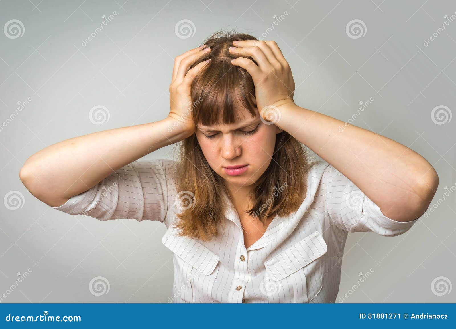 Young Disappointed Woman in Depression Stock Image - Image of depressed ...