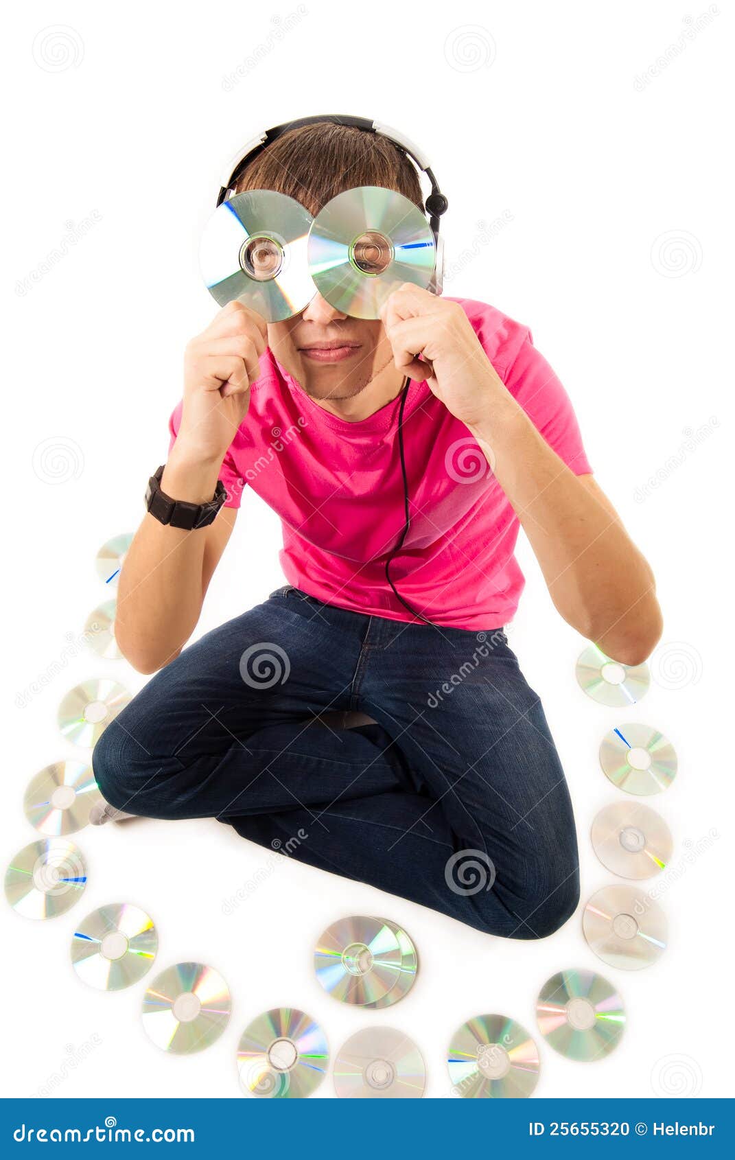 Young disk jockey stock photo. Image of youth, music - 25655320