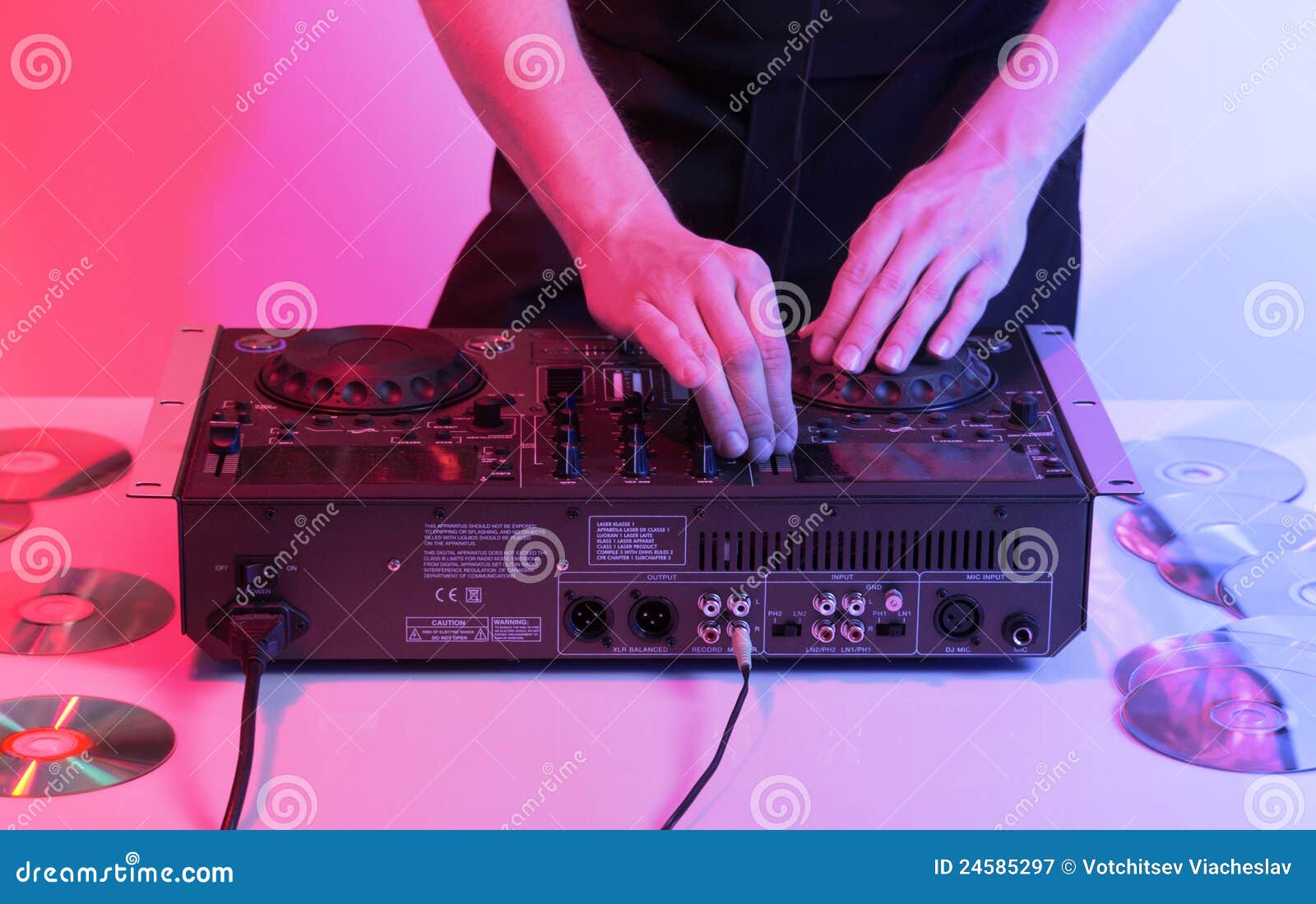 Young DJ Plays To Musical Device Stock Image - Image of closeup ...