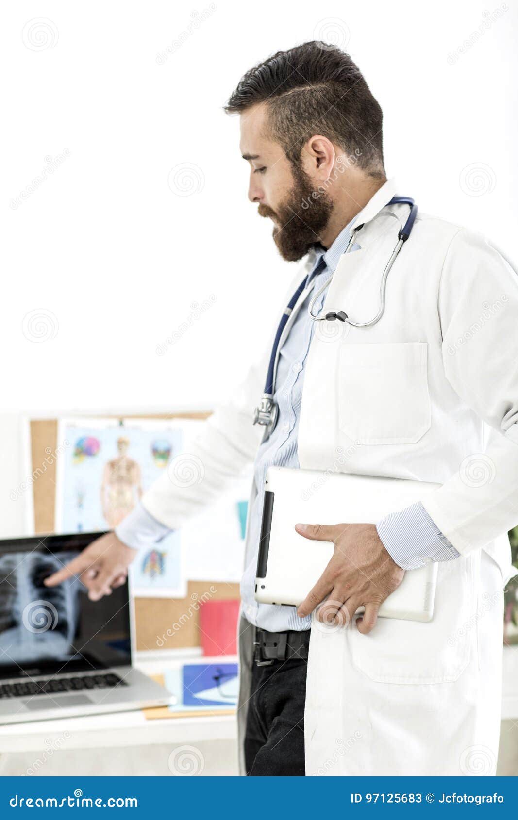 Young doctor of beard stock image. Image of ball, doctor - 97125683