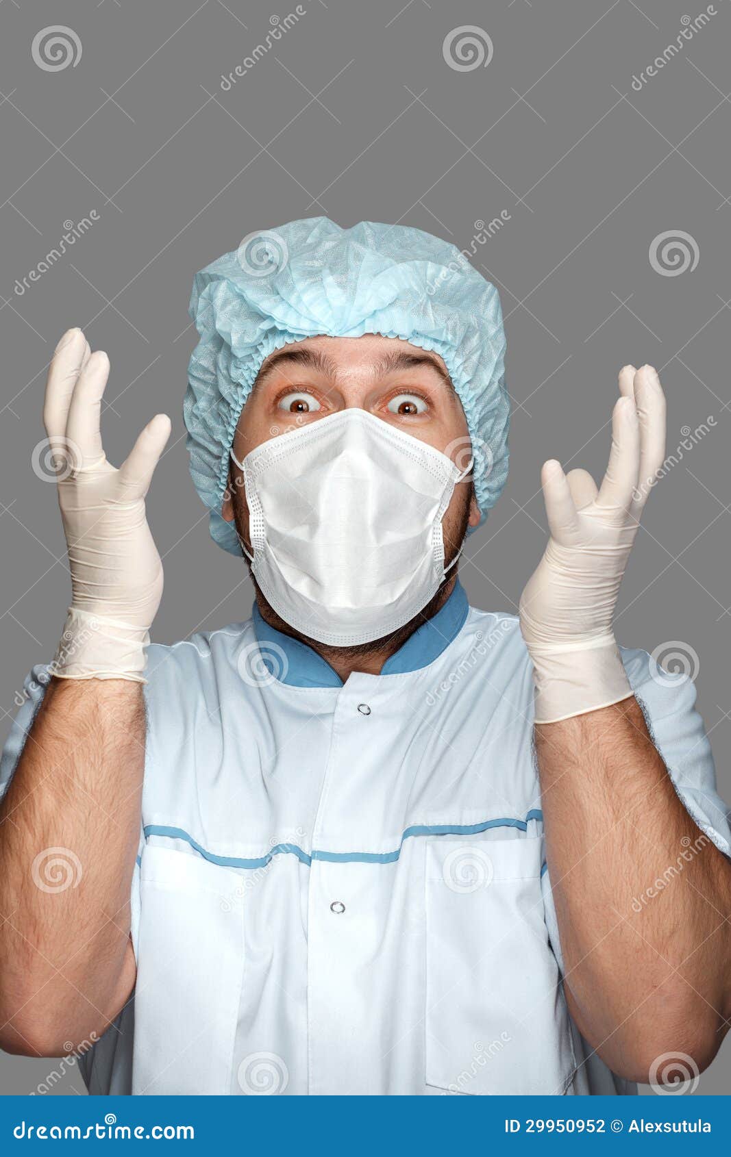 Young Doctor with Container for Analysis Stock Photo - Image of ...