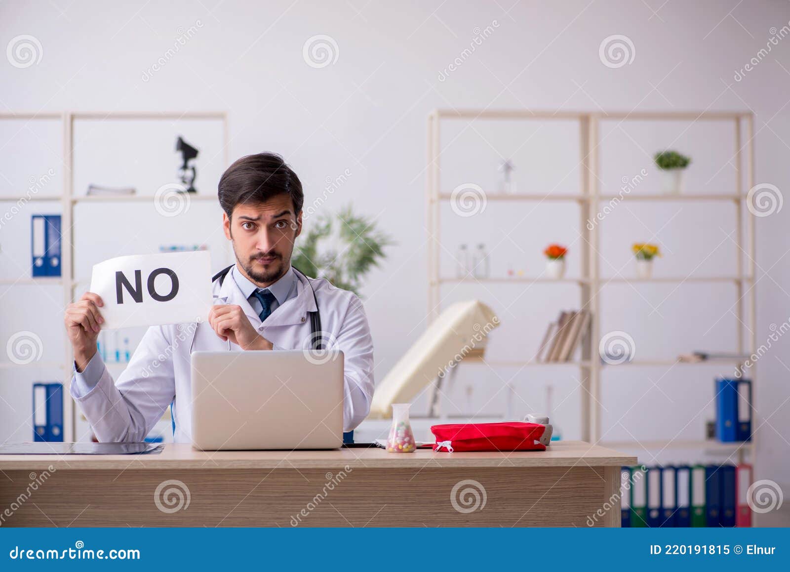 Young Male Doctor in Decision Making Concept Stock Image - Image of ...