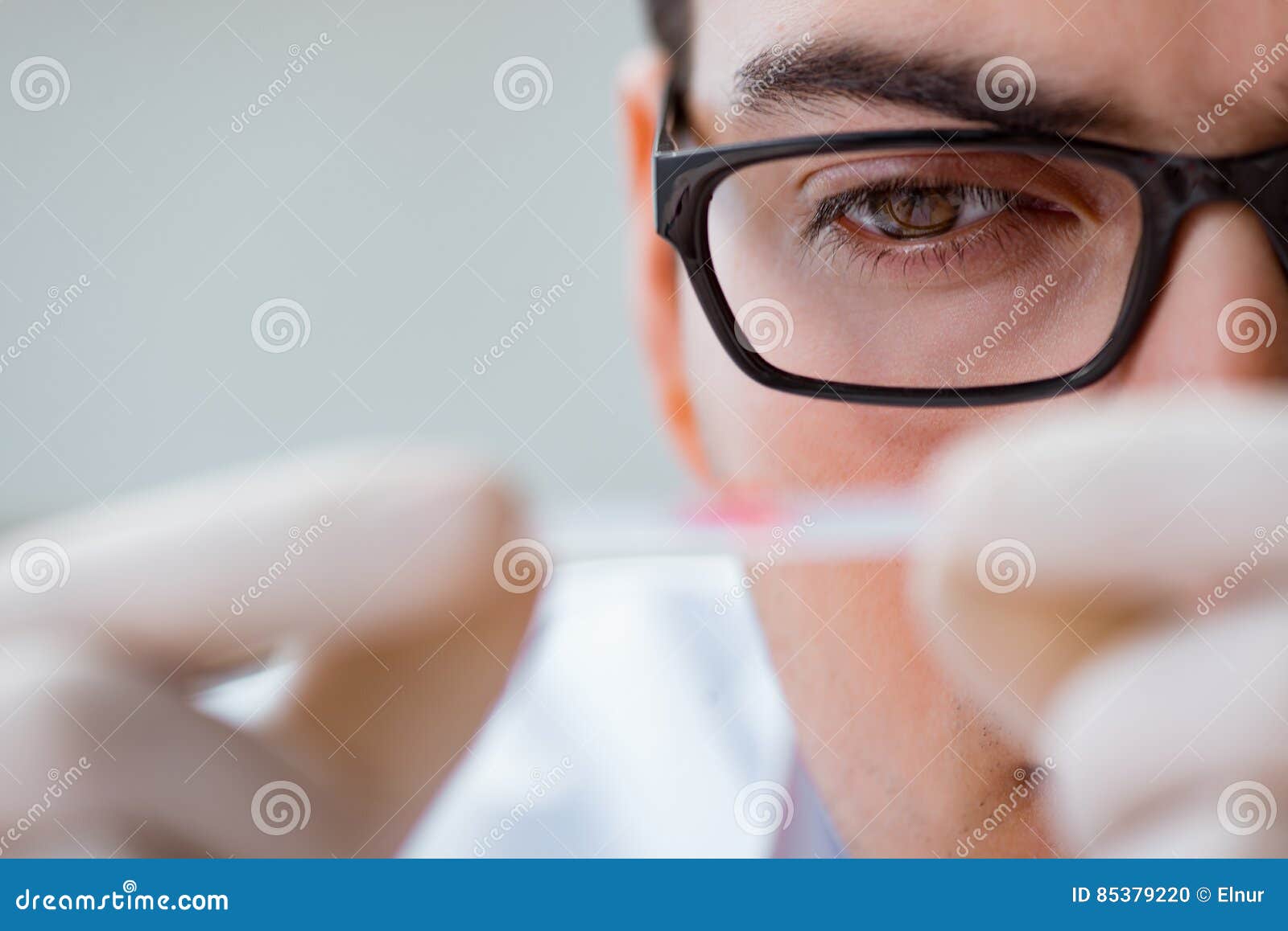 The Young Doctor Doing the Blood Test Stock Photo - Image of ...
