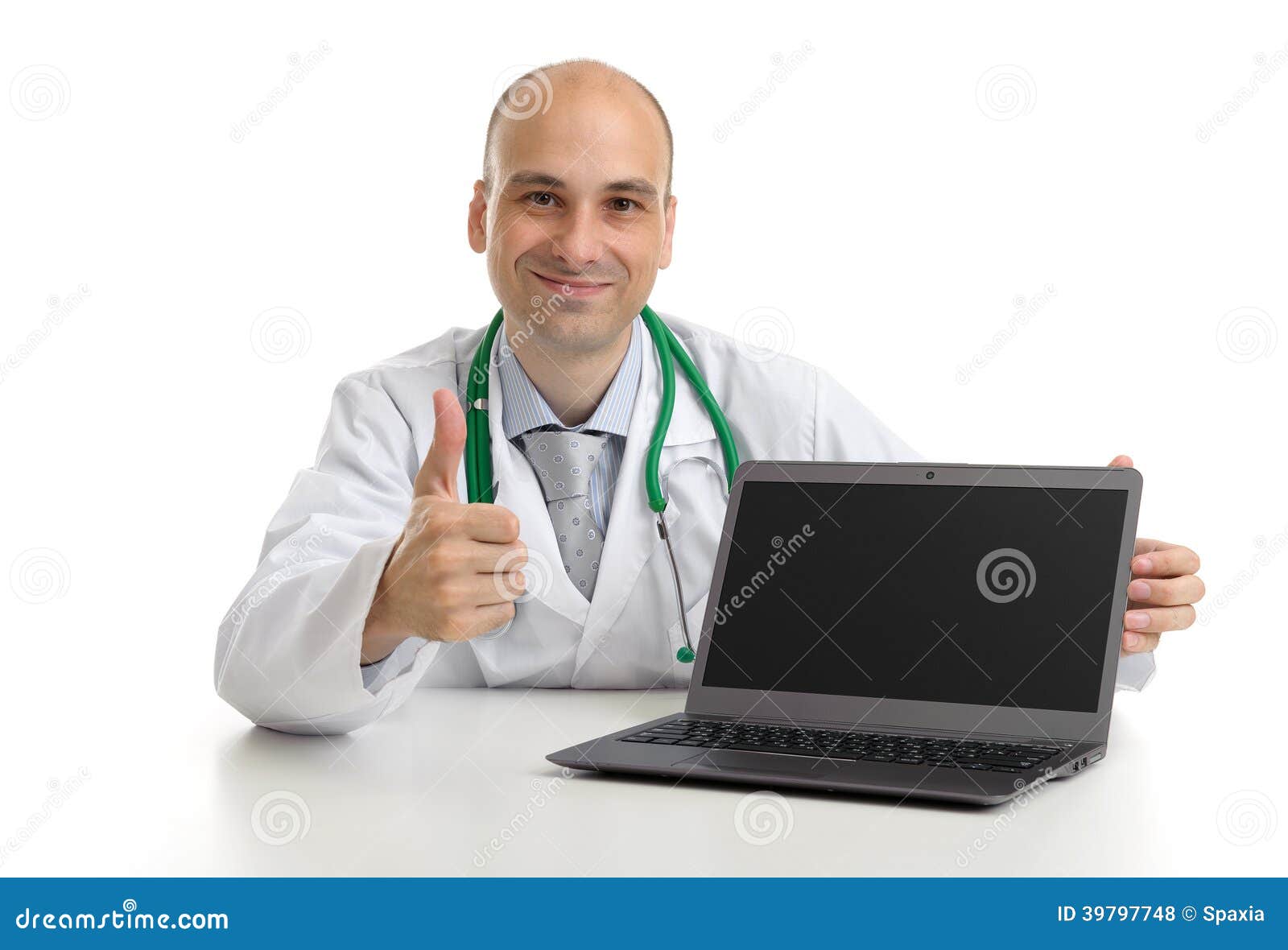Young Doctor Expressing Positivity Stock Photo - Image of clinic, coat ...