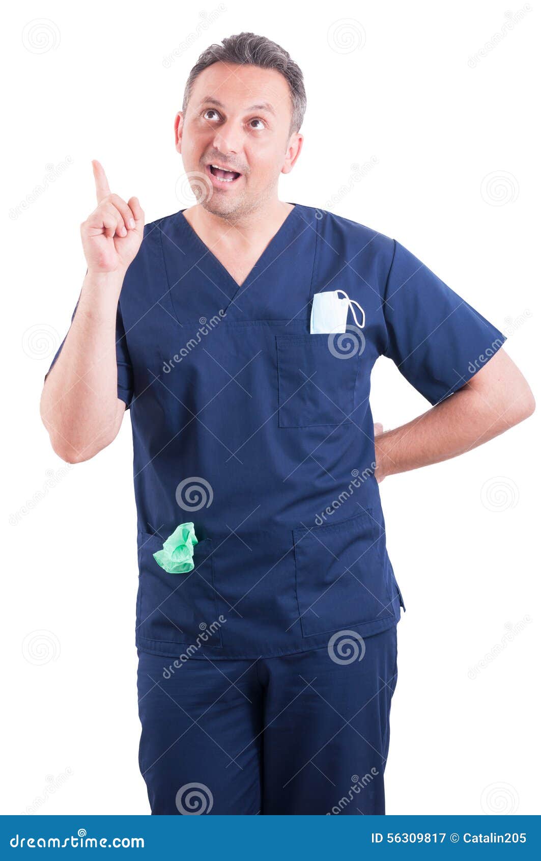 Young Doctor Having a New Great Idea Stock Image - Image of ...