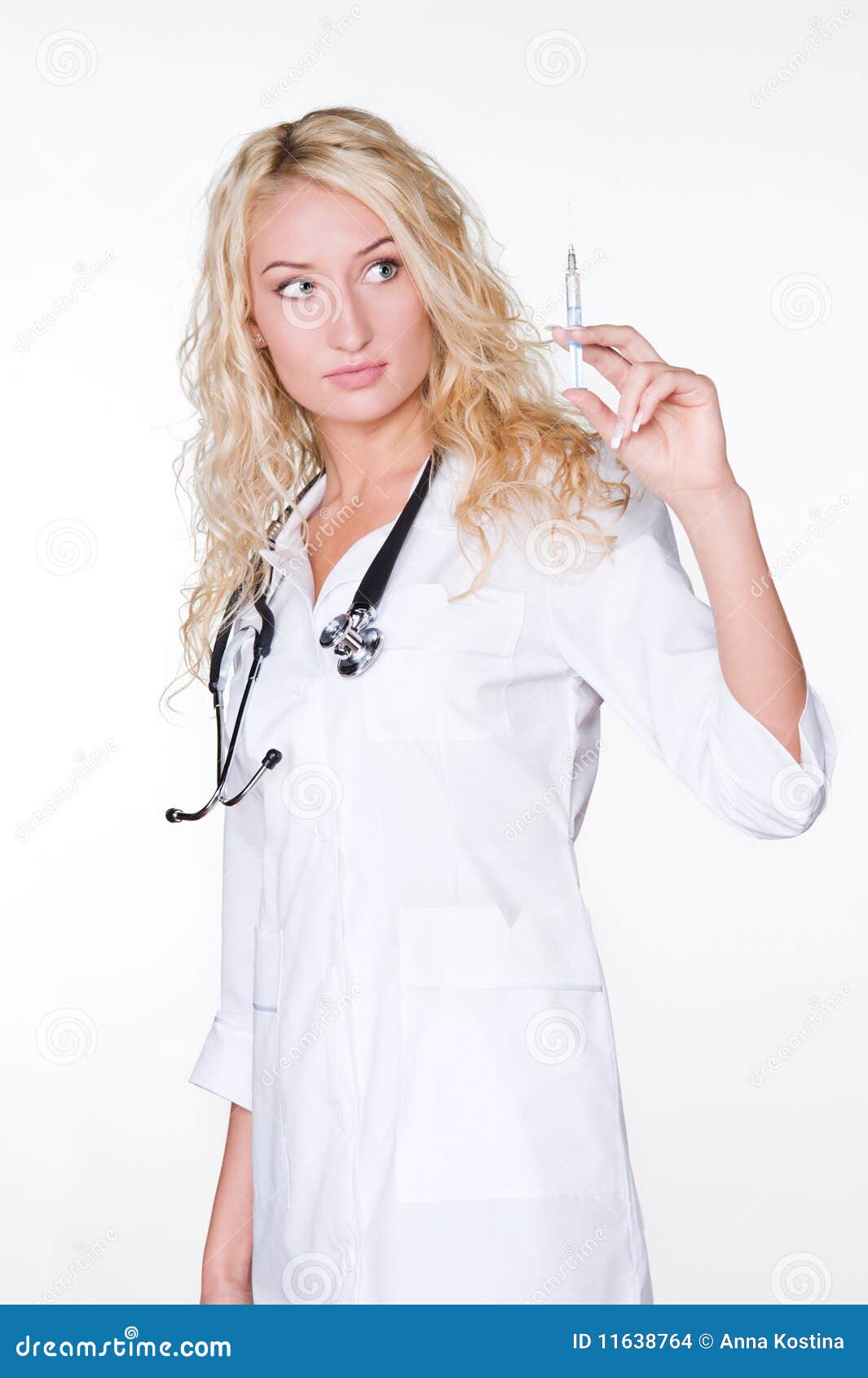 Young doctor with injector stock photo. Image of person - 11638764