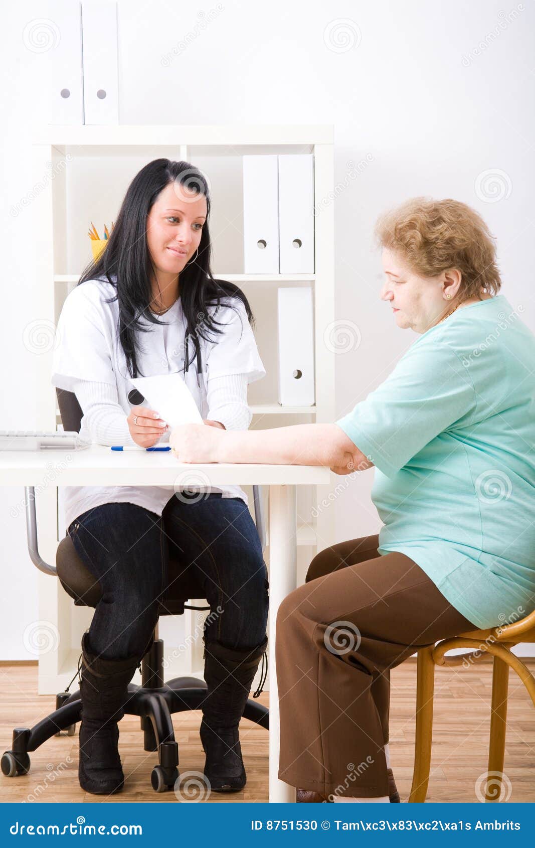 Young Doctor Inspect a Patient Stock Photo - Image of heal, physician ...