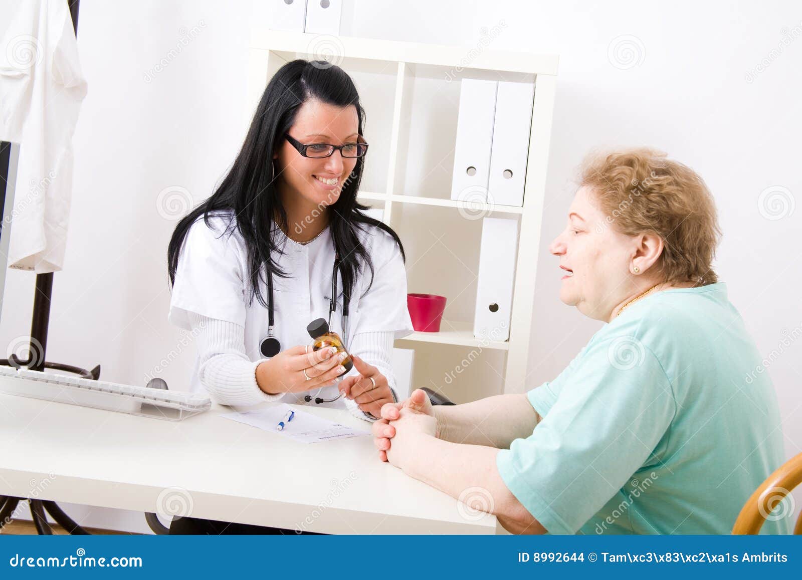 Young Doctor Inspect a Patient Stock Photo - Image of attendance ...