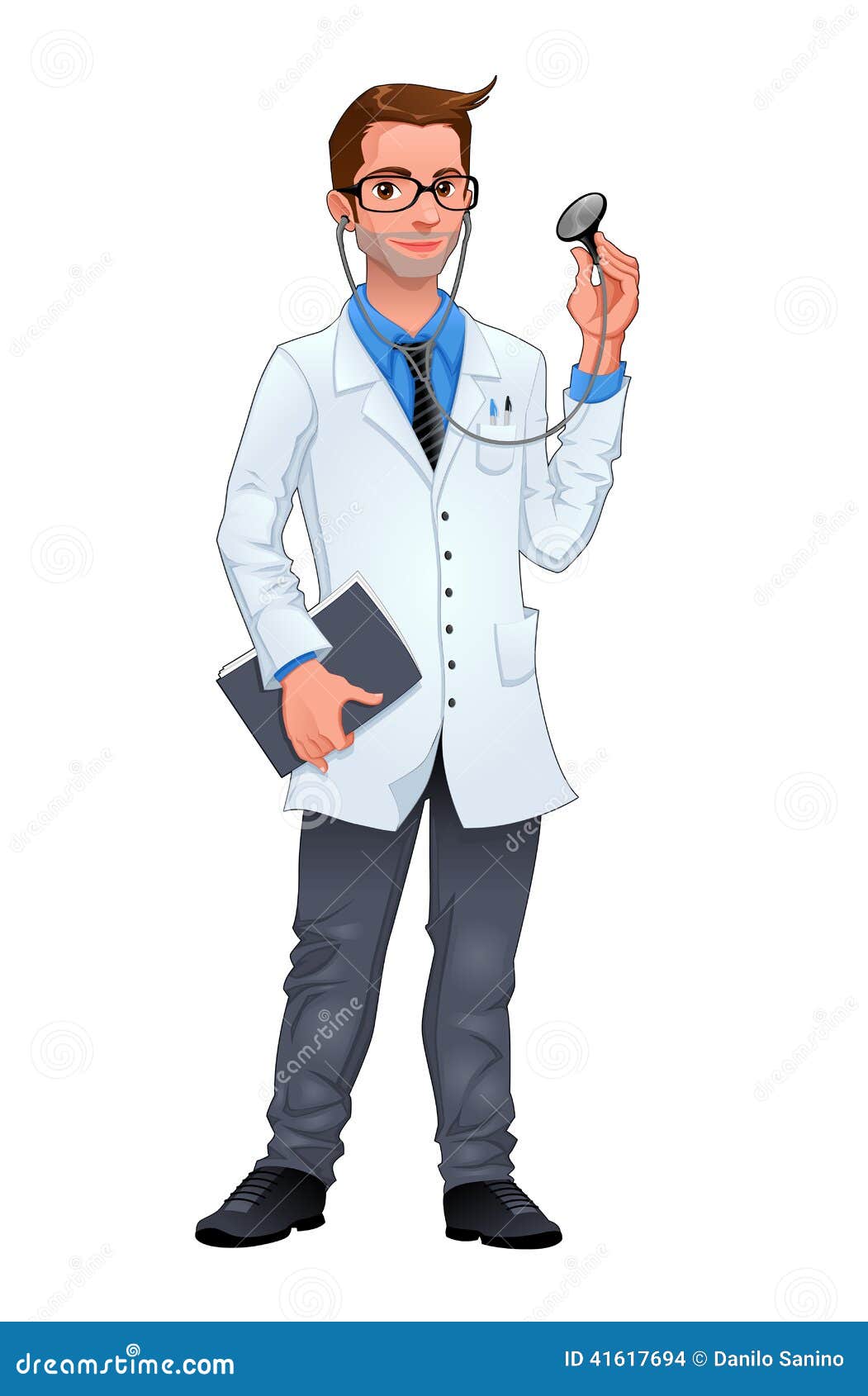 Sad Young Doctor Kid Cartoon Expressions Set Collection | CartoonDealer ...