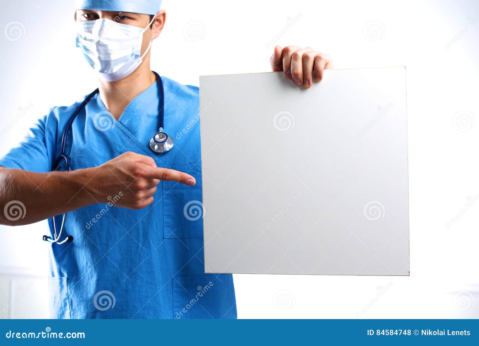 Young Doctor in the Office Makes an Entry Stock Photo - Image of people ...
